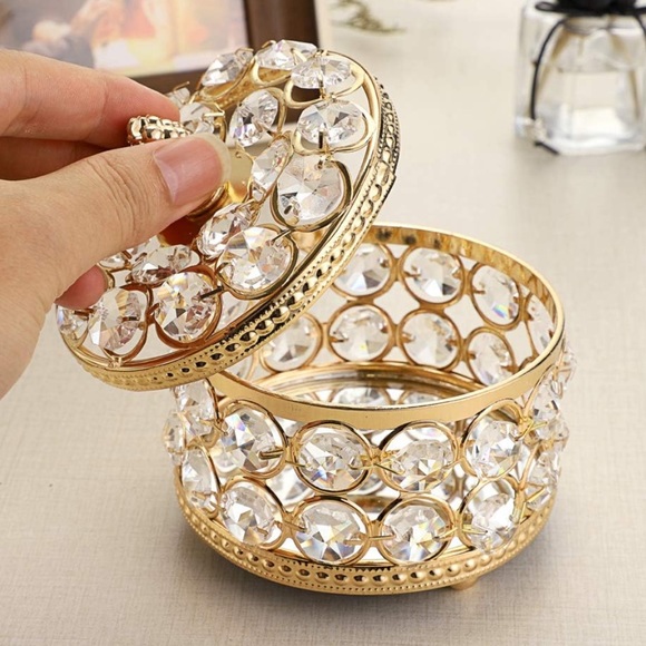 Storage & Organization | Crystal Mirrored Jewelry Box | Poshmark